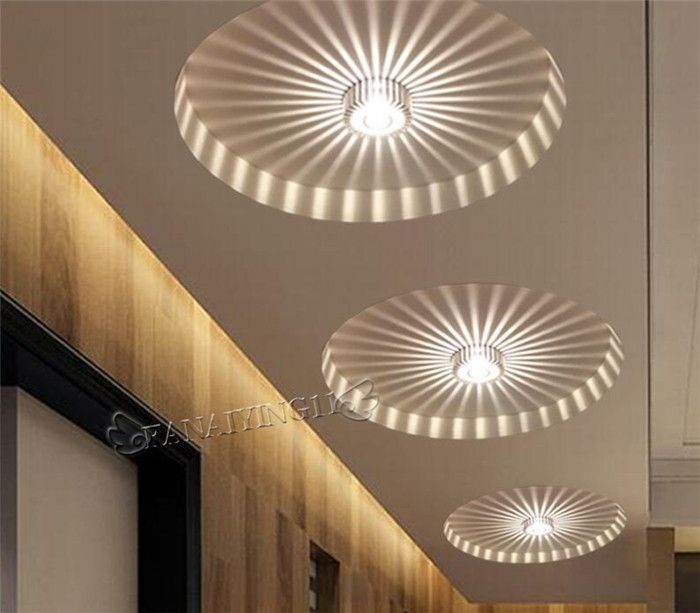 3W LED Aluminum Ceiling Light Fixture White Pendant Lamp Lighting ... 3W LED Aluminum Ceiling Light Fixture White Pendant Lamp Lighting ...