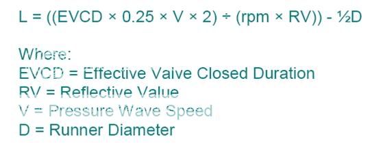 Runner length calculations : r/FSAE