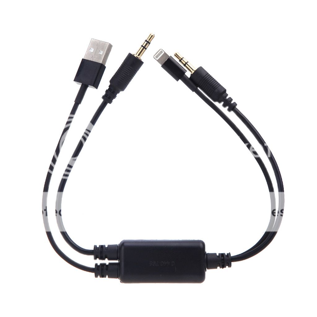 Find 1X Y LIGHTNING Cable Mini USB AUX-In Interface Adapter For IPOD ...