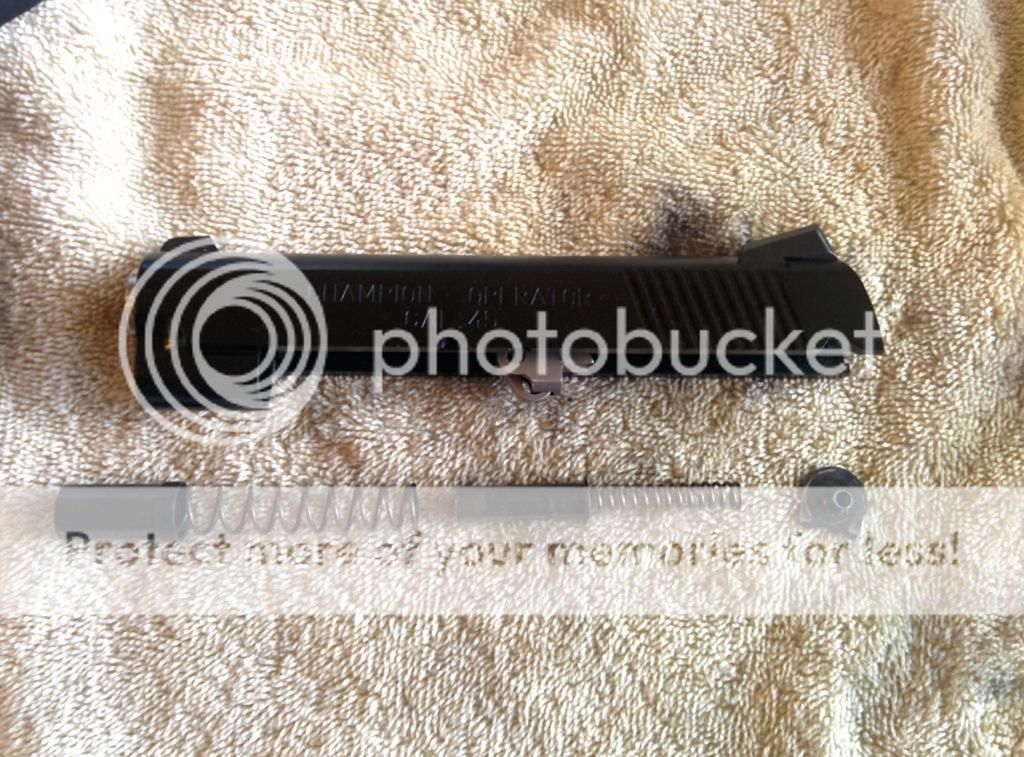 Gunsmith swapped guide rods on my 1911 - Can't reassemble > 1911 ...